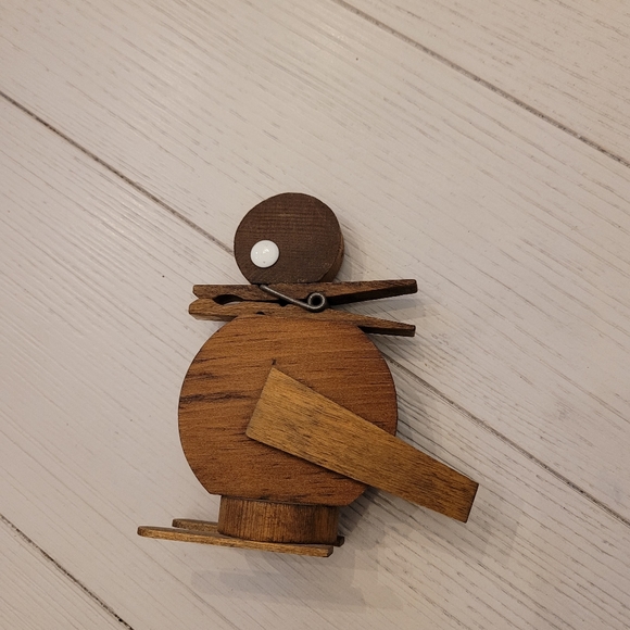 Vintage | Other | Vintage Handmade Duck Bill Memo Holder Clothespin ...